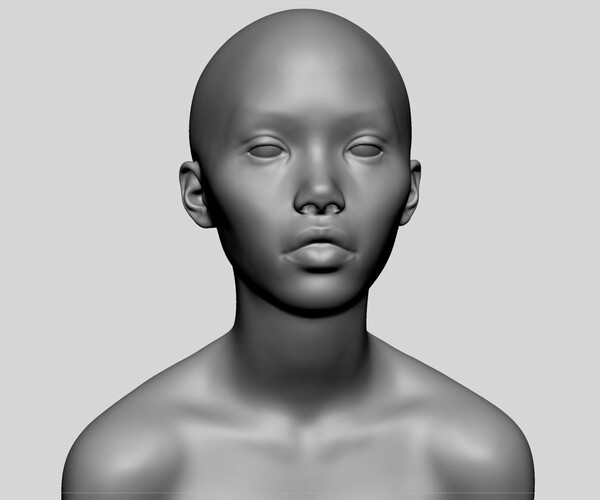 ArtStation - Asian Female Head | Resources
