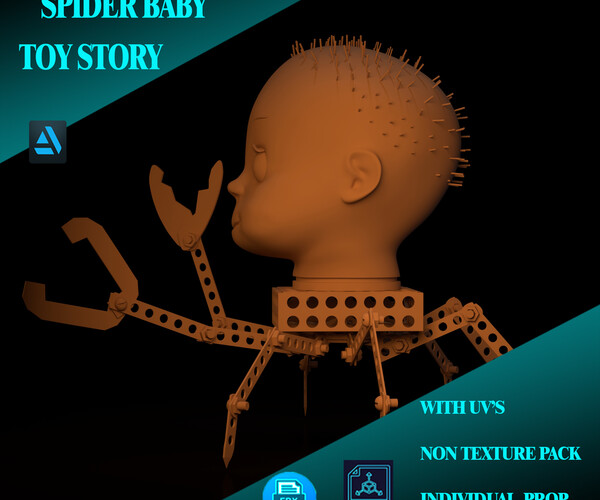 ArtStation - TOY STORY SPIDER BABY | Game Assets