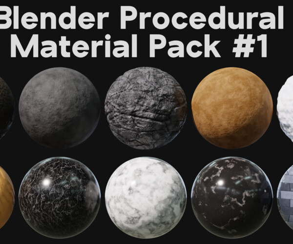 ArtStation - Blender Procedural Material Pack #1 | Resources