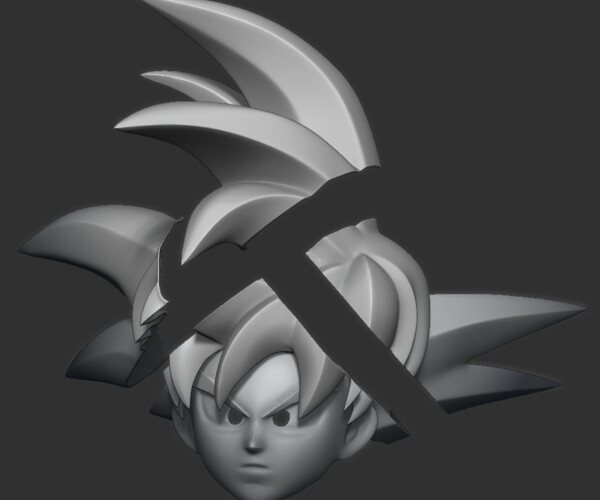 ArtStation - GOKU MASK DRAGON BALL - IN PARTS FOR SMALL 3D PRINTERS ...
