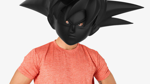 ArtStation - GOKU MASK DRAGON BALL - IN PARTS FOR SMALL 3D PRINTERS ...