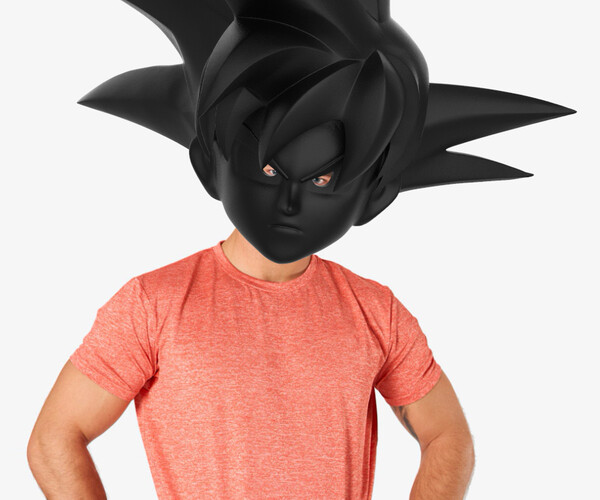 ArtStation - GOKU MASK DRAGON BALL - IN PARTS FOR SMALL 3D PRINTERS ...