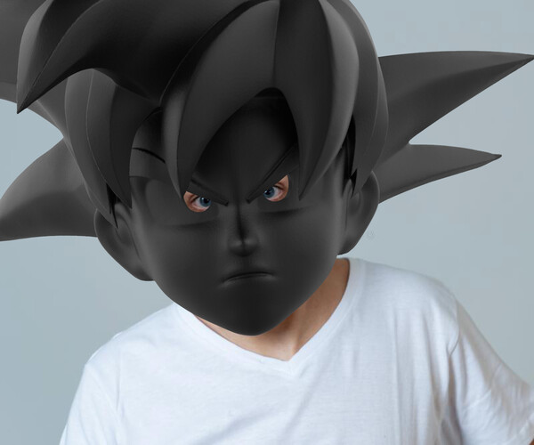 ArtStation - GOKU MASK DRAGON BALL - IN PARTS FOR SMALL 3D PRINTERS ...