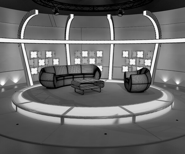 ArtStation - Virtual TV Studio Sets - Collection Vol 13 - 9 PCS DESIGN ...