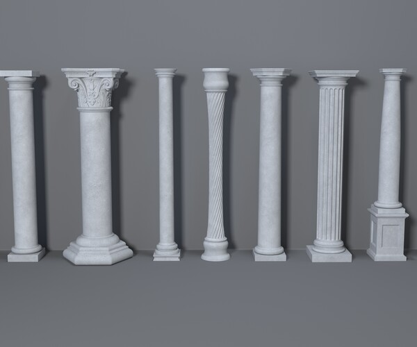 ArtStation - Columns Collection -3 - 10 pieces | Resources
