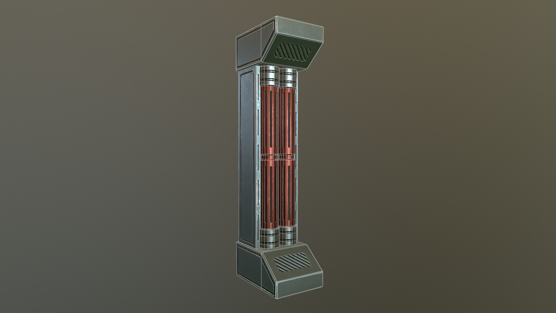 ArtStation - Sci Fi wall Divider Low-poly 3D model | Game Assets