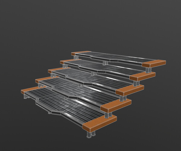 ArtStation - Sci Fi Stair Low-poly 3D model | Game Assets