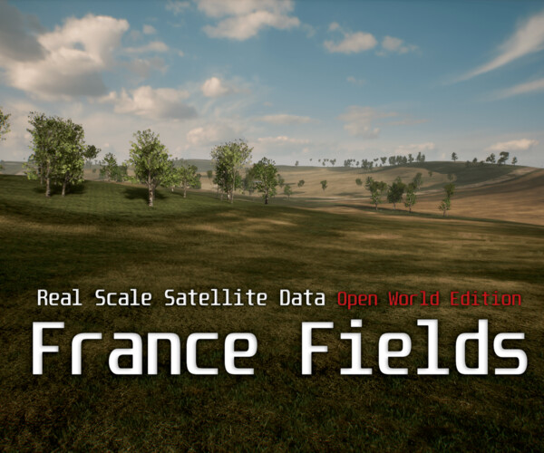ArtStation - France Fields - Real Scale Satellite Data (UE4 Open World ...