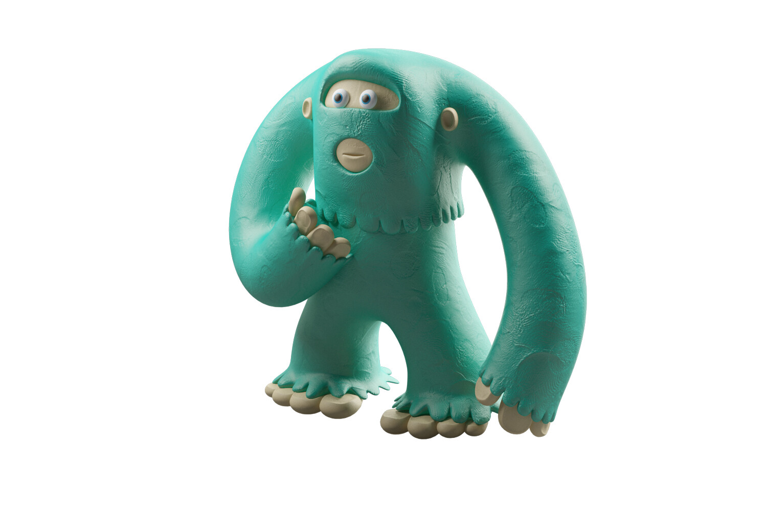 ArtStation - Plasticine Yeti 3D model | Resources