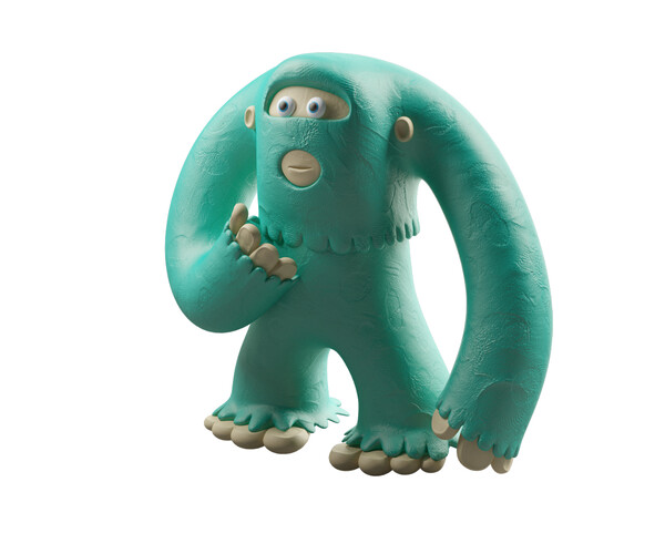 ArtStation - Plasticine Yeti 3D model | Resources