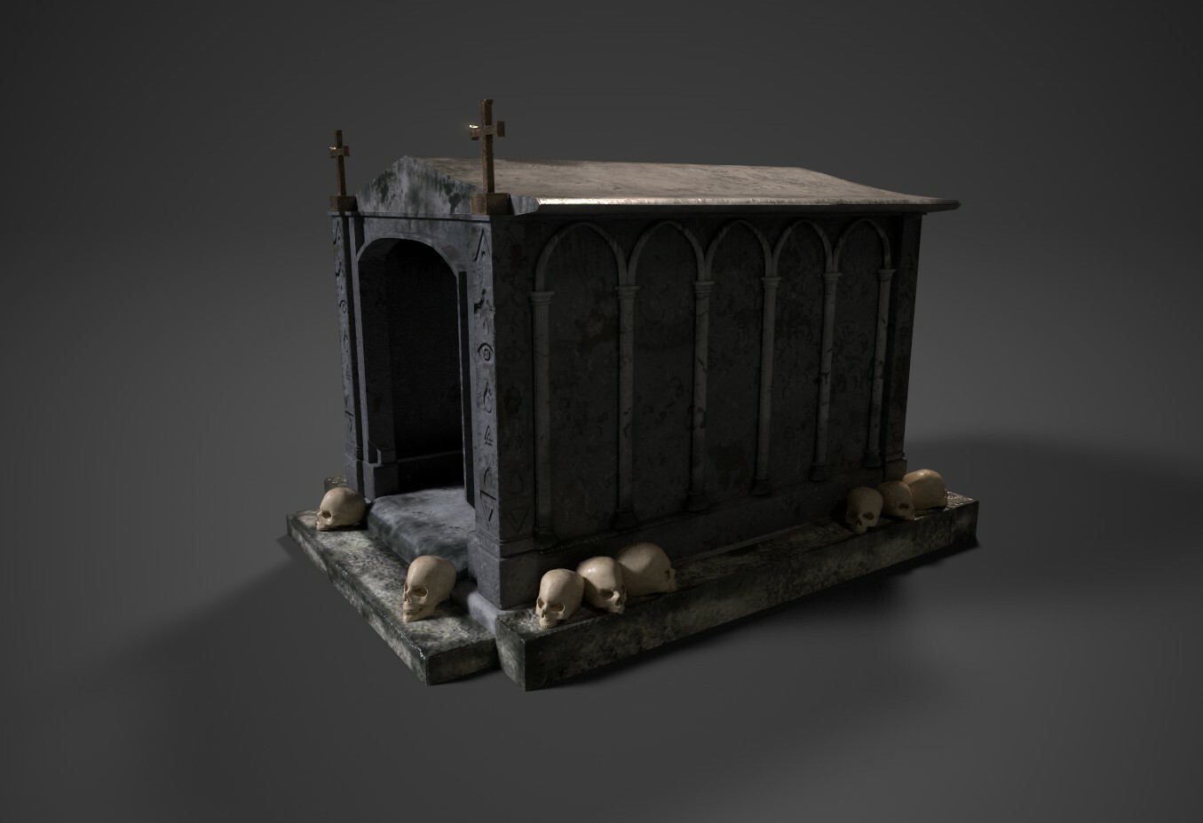 ArtStation - Cemetery Assets Pack Gameready Low Poly | Game Assets