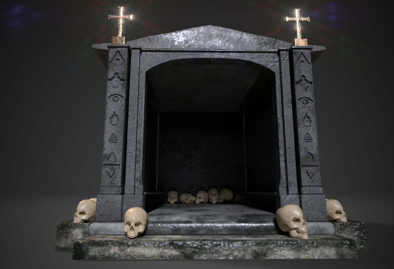 ArtStation - Cemetery Assets Pack Gameready Low Poly | Game Assets