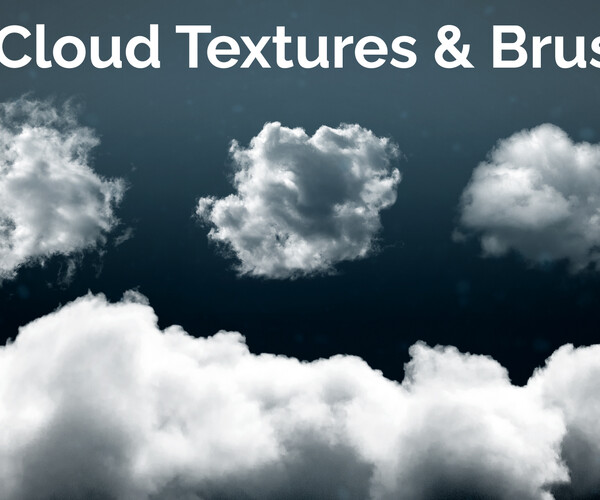 ArtStation - 130 Hi-Res Cloud Textures and Brushes for VFX and Concept ...