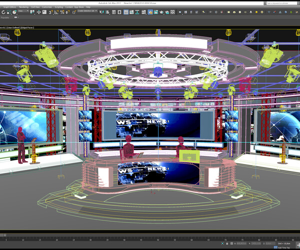 ArtStation - Virtual TV Studio Collection Vol 6 - 2 PCS DESIGN | Resources