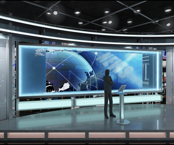 ArtStation - Virtual TV Studio Collection Vol 6 - 2 PCS DESIGN | Resources