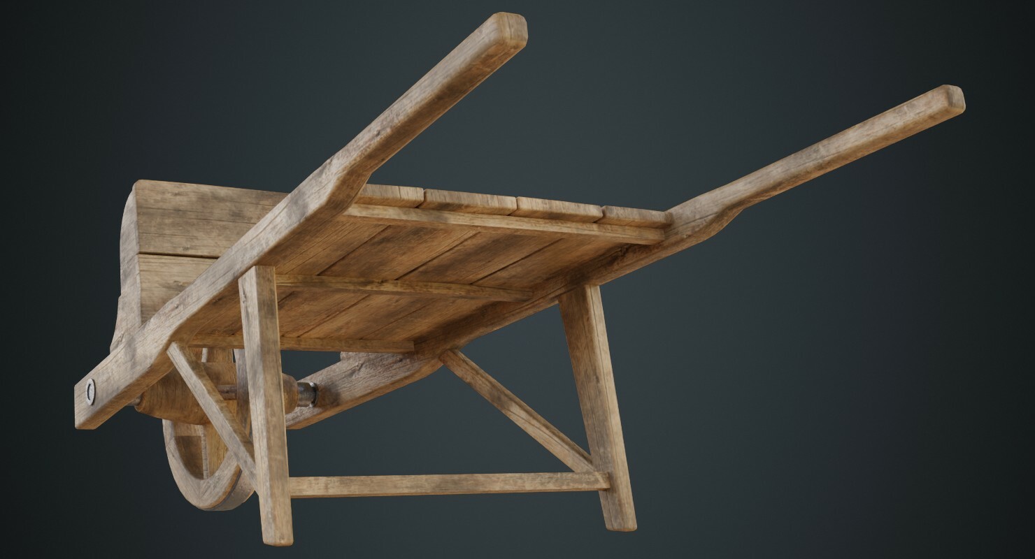 ArtStation - Wheelbarrow 2A | Game Assets