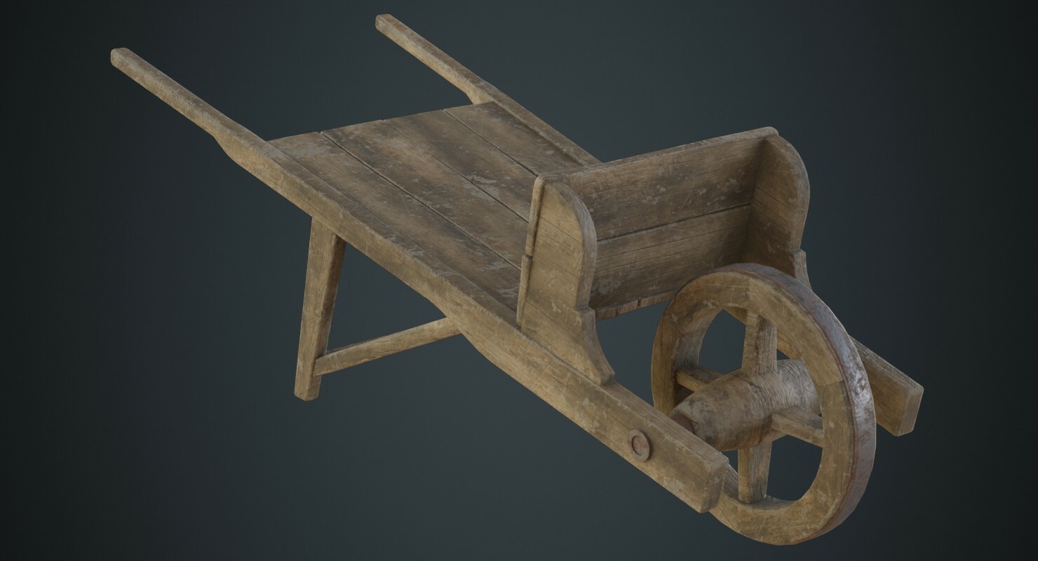 ArtStation - Wheelbarrow 2B | Game Assets