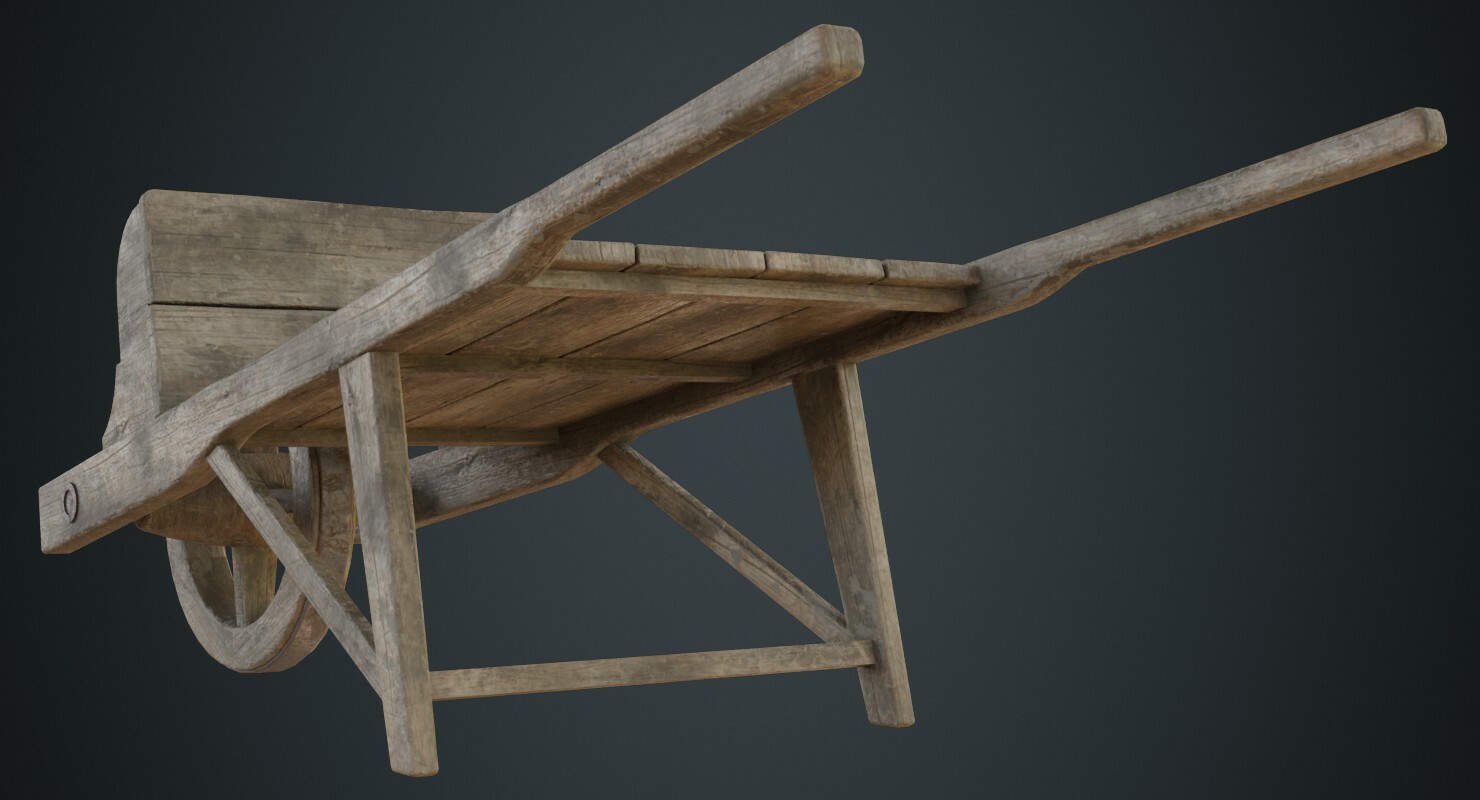 ArtStation - Wheelbarrow 2B | Game Assets
