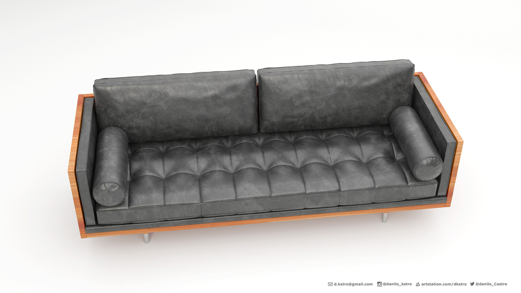ArtStation - Leather Sofa - | 3D model | 4k Textures | Resources