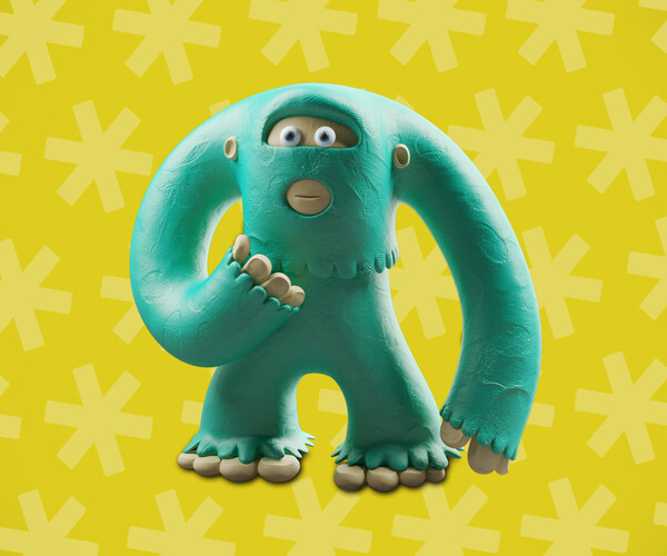 ArtStation - Plasticine Yeti 3D model | Resources