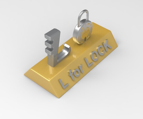 ArtStation - L for Lock Model | Resources