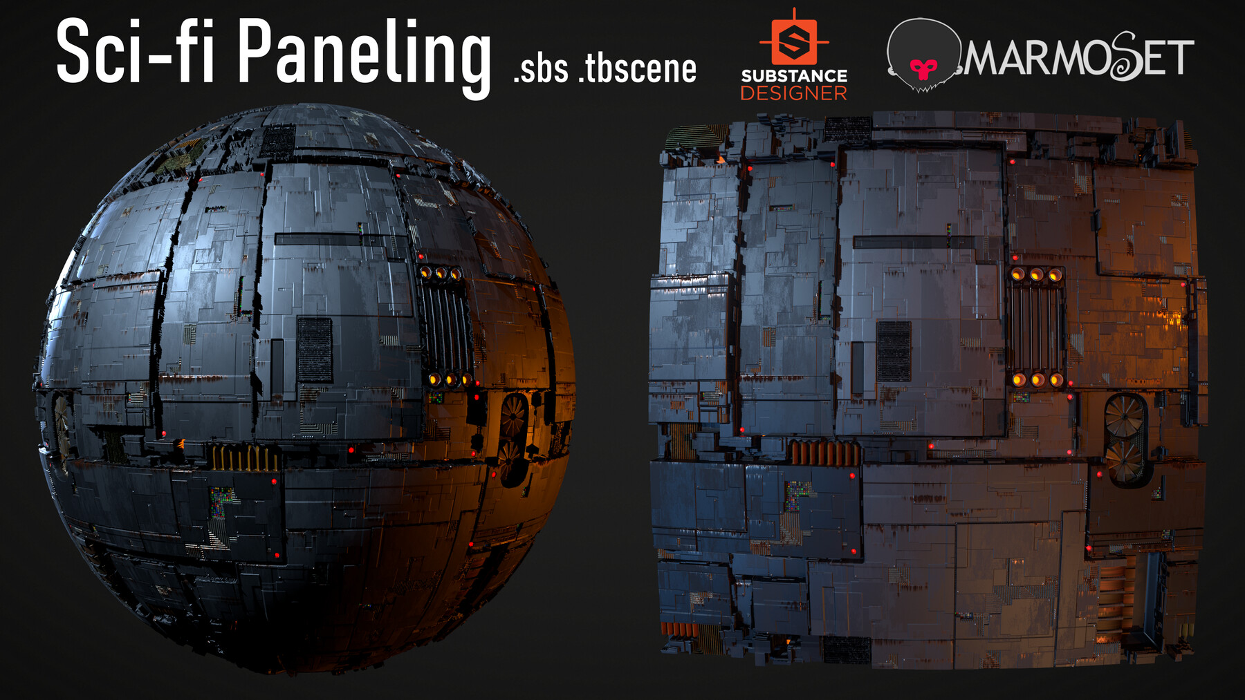 ArtStation - Sci-fi Paneling Material | Game Assets