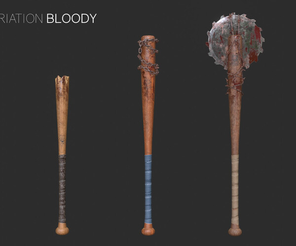 ArtStation - Baseball Bats Assets 02 | Game Assets