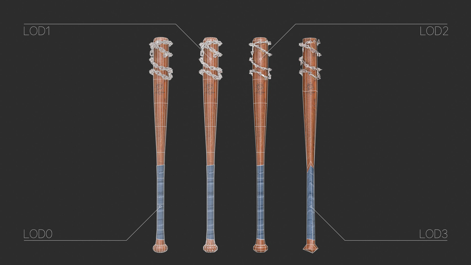 ArtStation - Baseball Bats Assets 02 | Game Assets