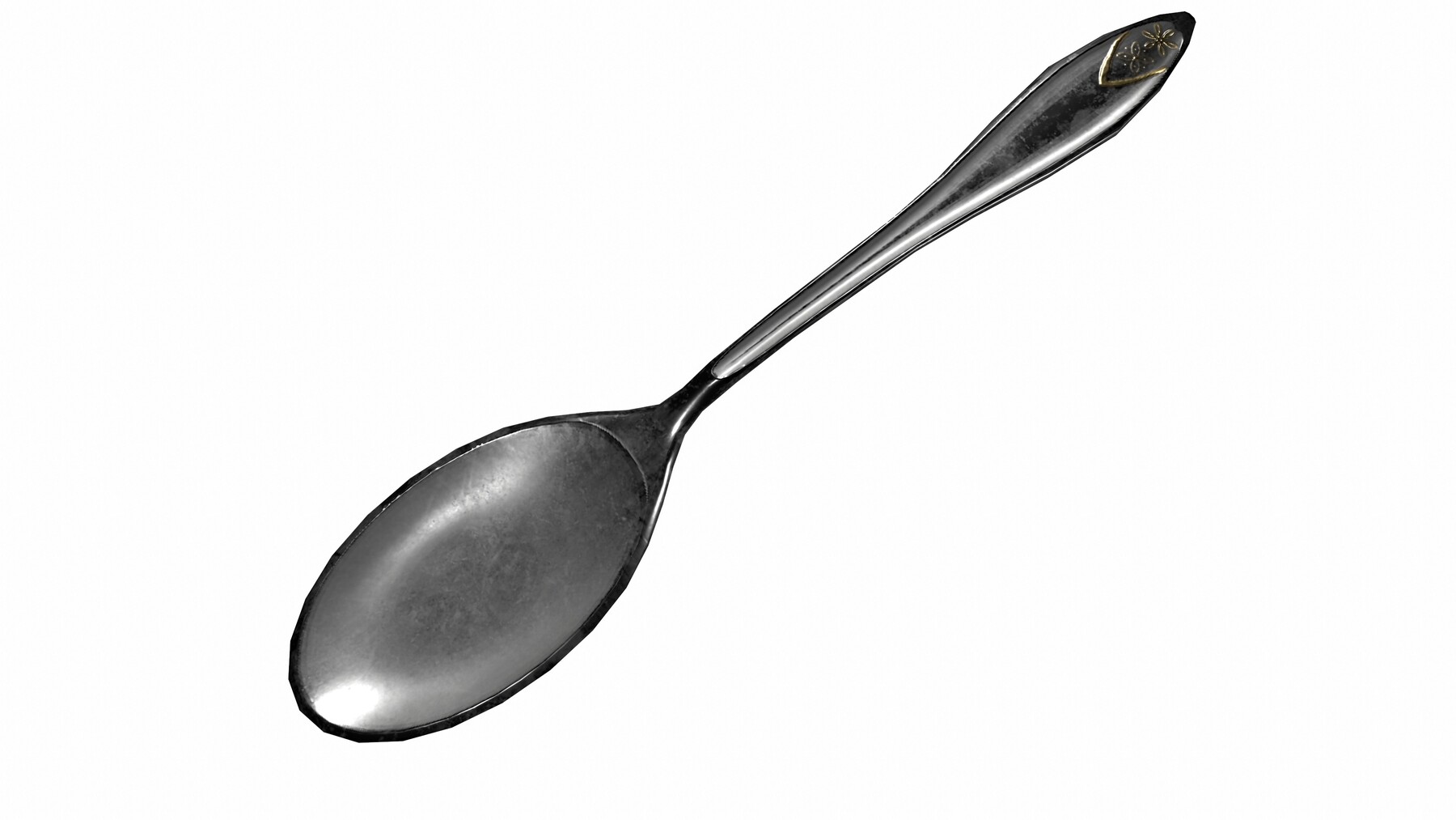 ArtStation - Old spoon Low-poly 3D model | Game Assets