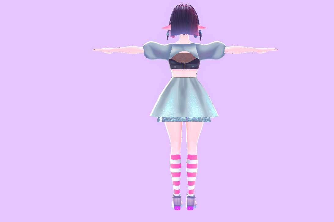 ArtStation - VROID 3D Model Rupu | Game Assets