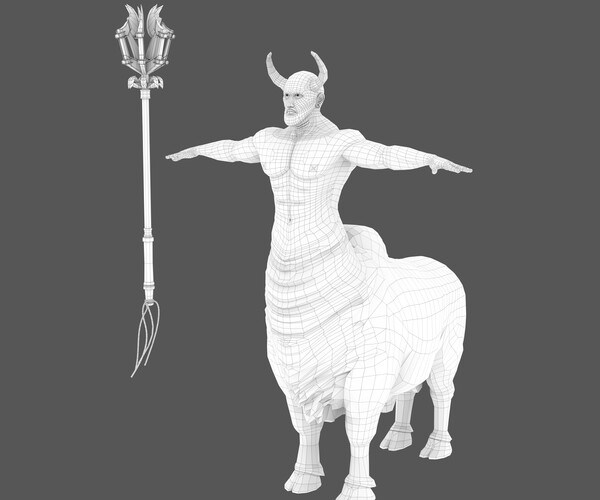 ArtStation - Minotaur Giant Creature Gaming Character | Game Assets
