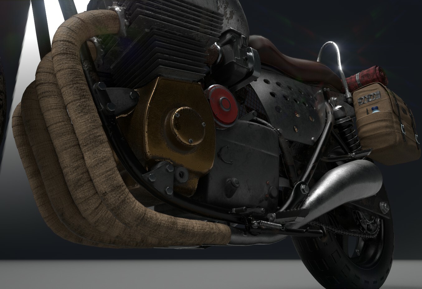 ArtStation - Survivor Motorcycle Post Apocalyptic Game Ready | Game Assets