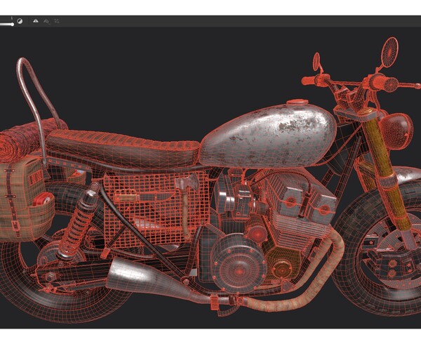ArtStation - Survivor Motorcycle Post Apocalyptic Game Ready | Game Assets