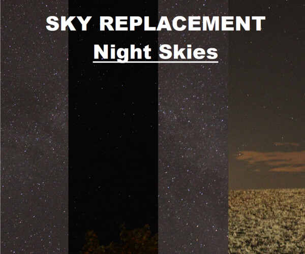 ArtStation - Sky Replacement Night Skies (7 different Textures ...