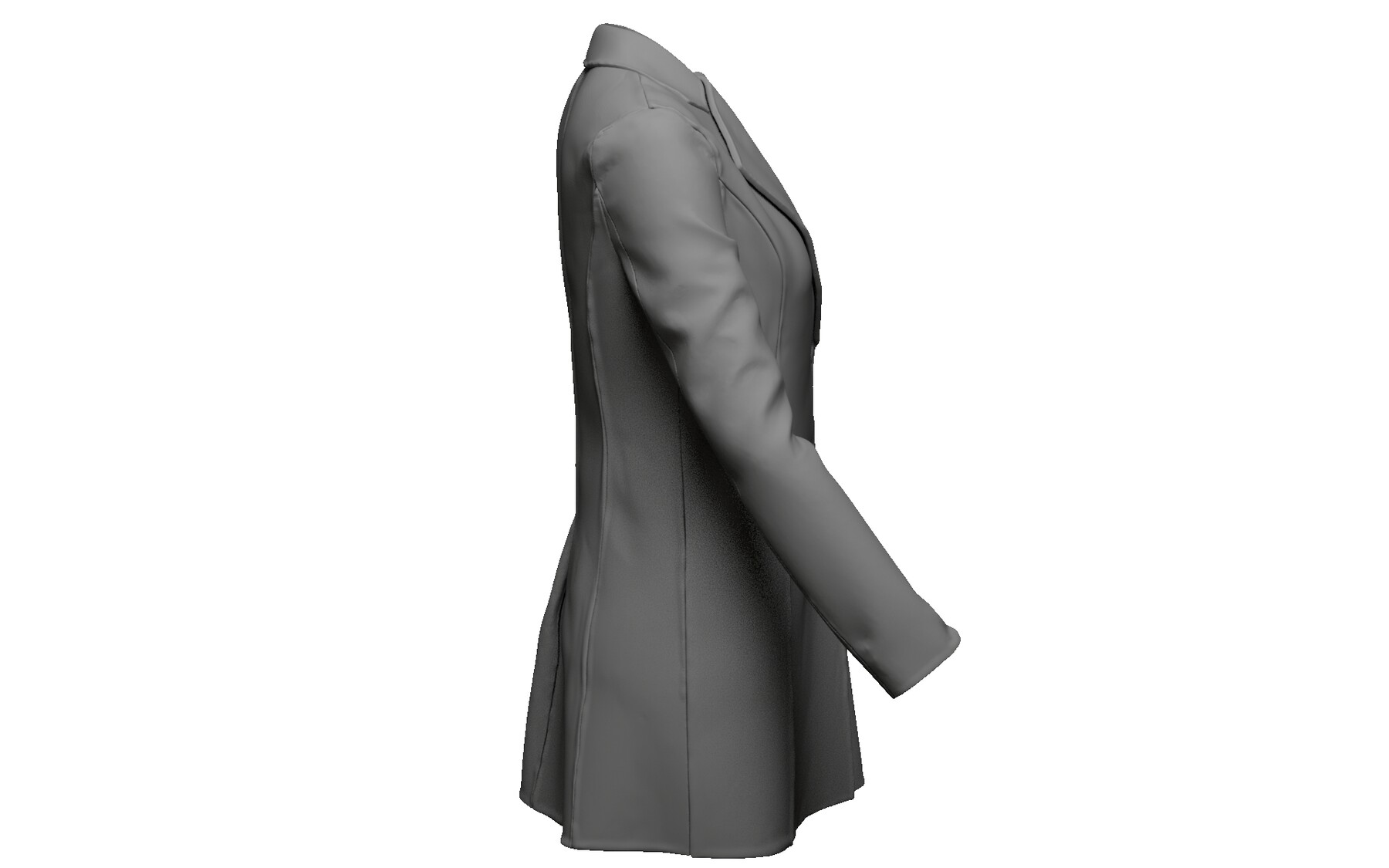 ArtStation - Female Coat cloth for Game, animation with low poly | Game ...