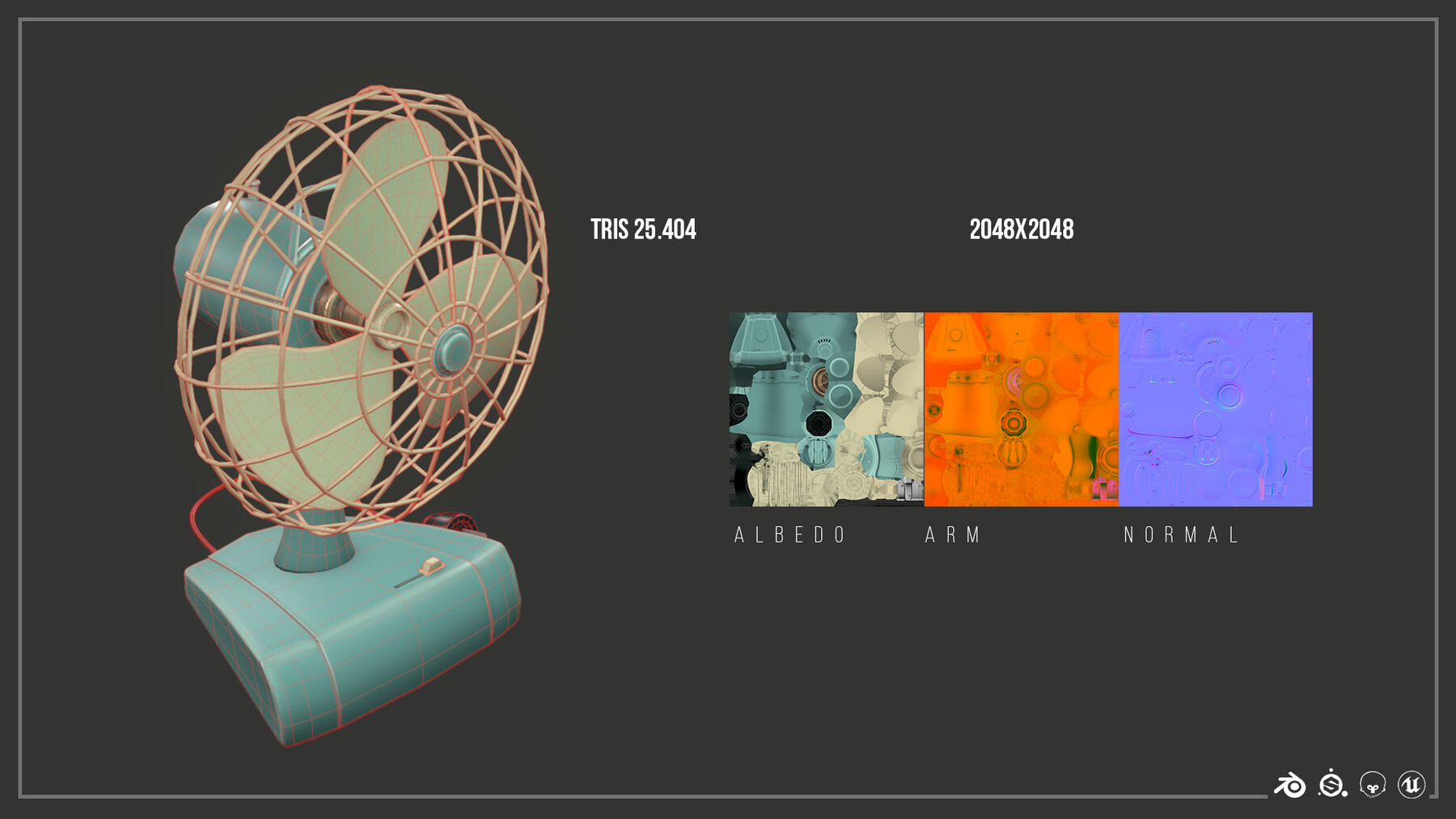 ArtStation - Fan retro | Game Assets