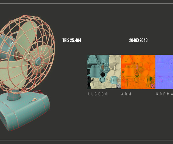 ArtStation - Fan retro | Game Assets