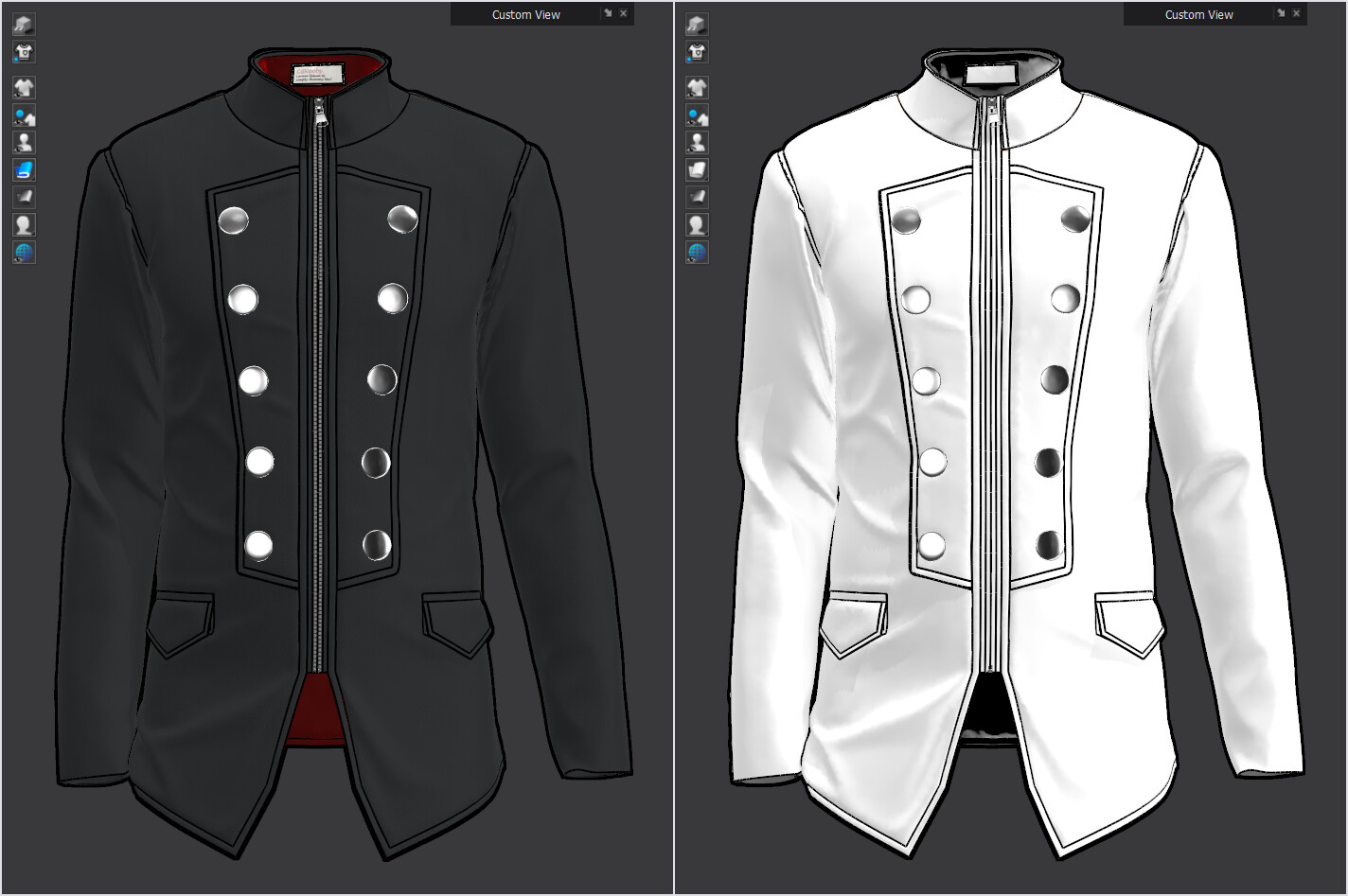 ArtStation - The Jacket 02 - 62 Marvelous Designer and Clo3D | Game Assets