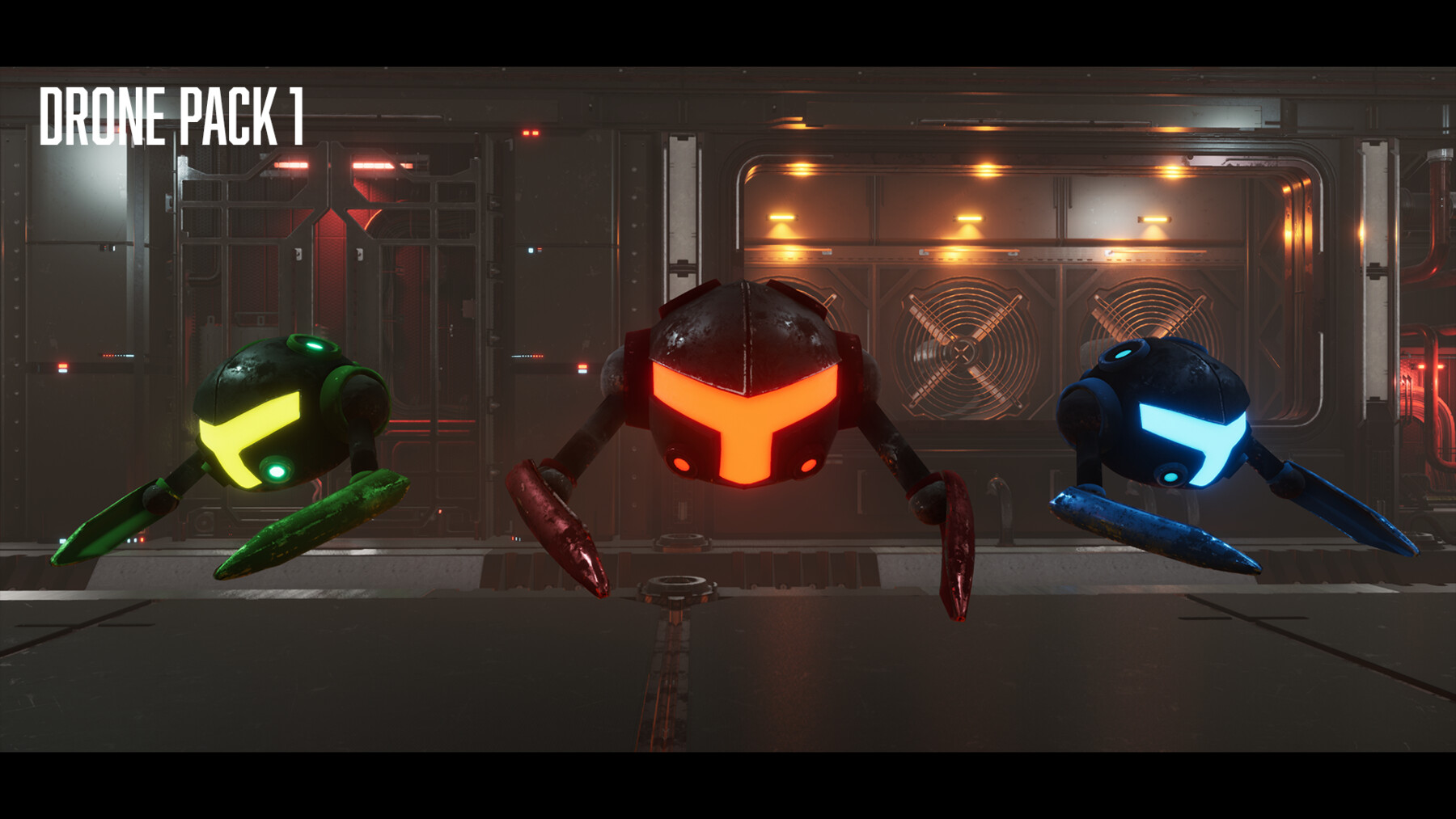 ArtStation - Sci-Fi Drones - (Unreal Engine 4 Game Ready Characters ...