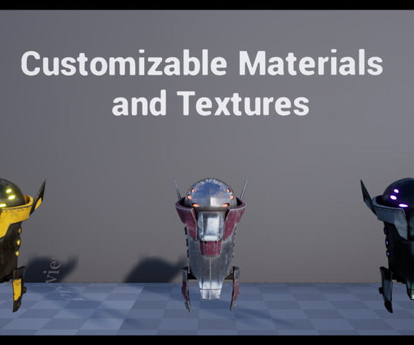 ArtStation - Sci-Fi Drones - (Unreal Engine 4 Game Ready Characters ...