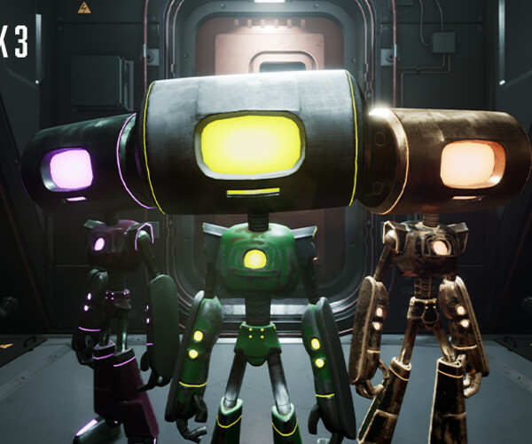 ArtStation - Radical Robots Pack - Unreal Engine 4 | Game Assets