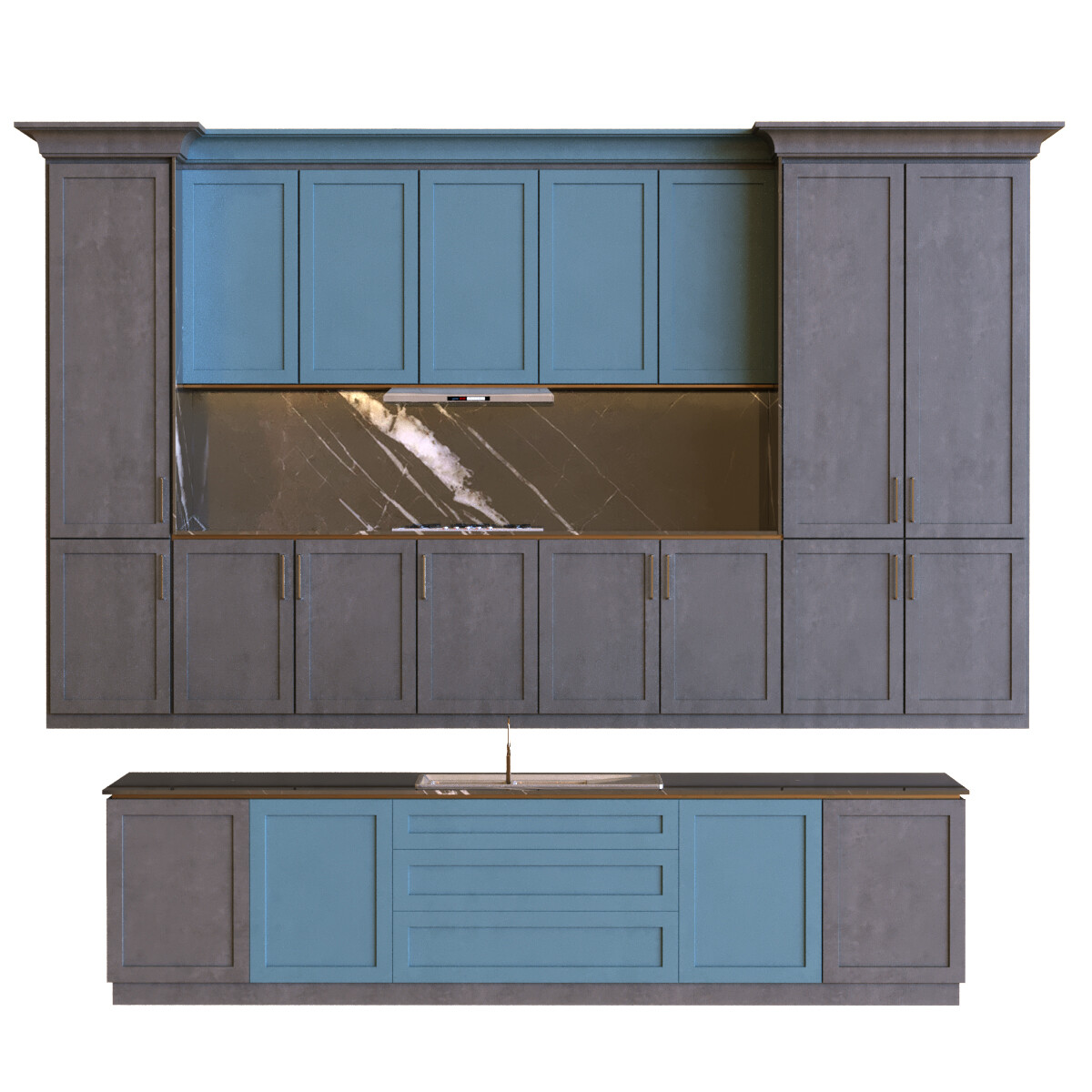 ArtStation - kitchen set 010 | Resources