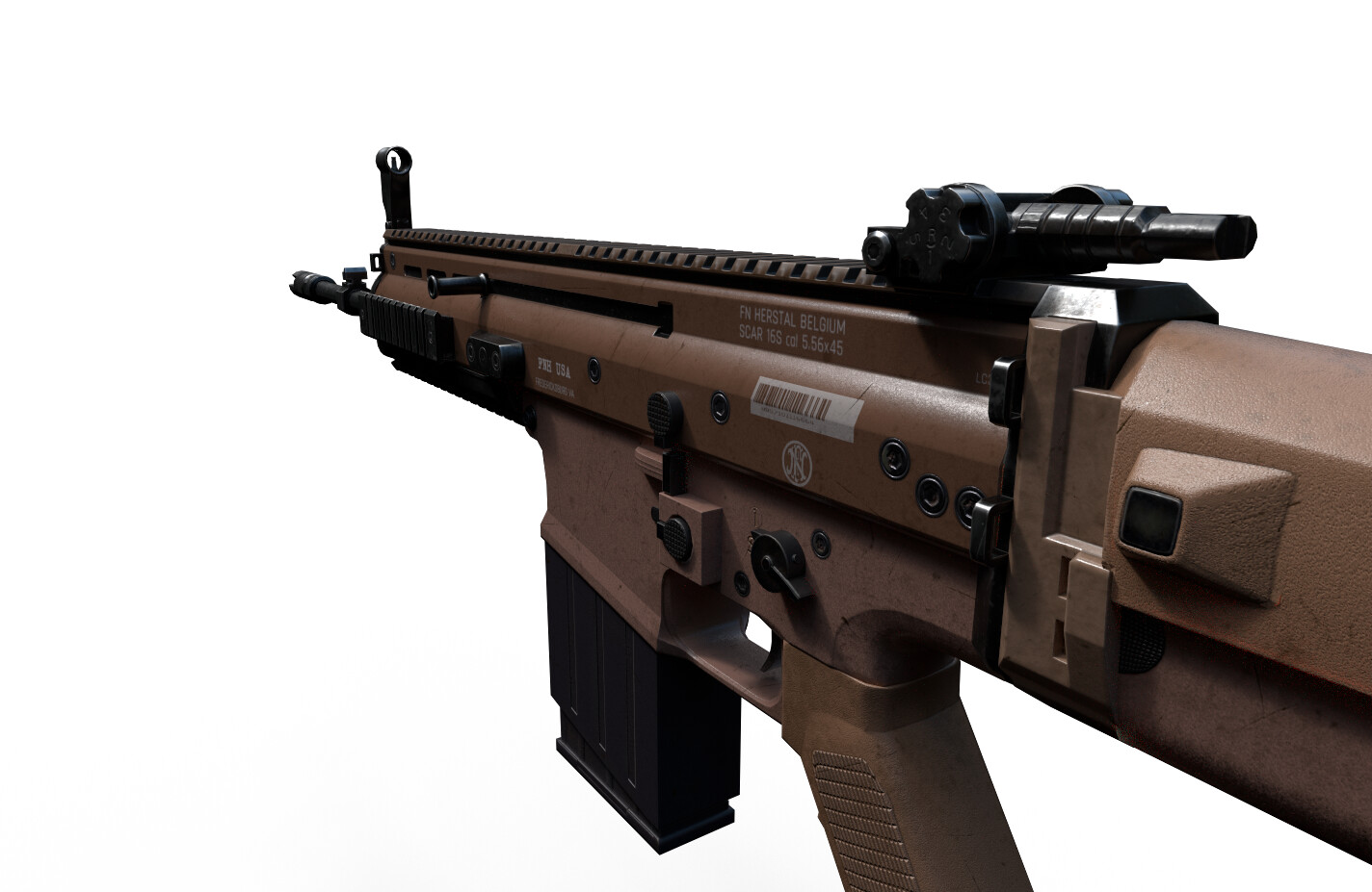 ArtStation - Scar FN Low-poly 3D model | Game Assets
