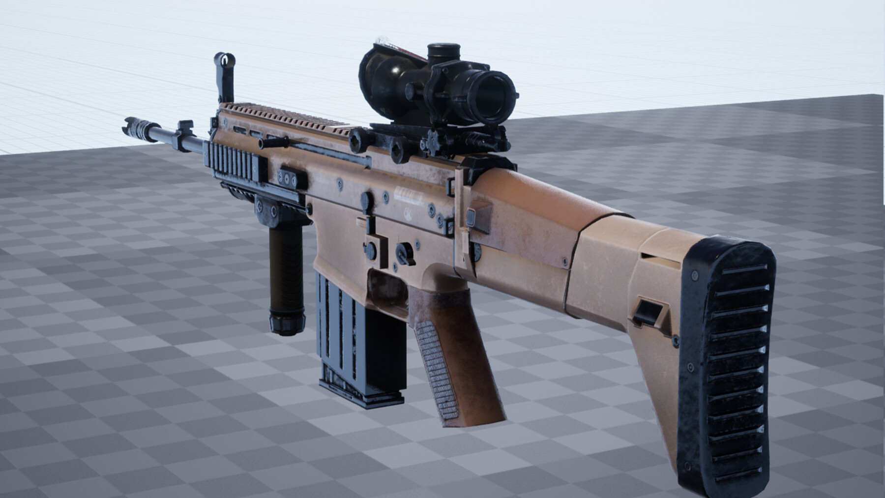 ArtStation - Scar FN Low-poly 3D model | Game Assets