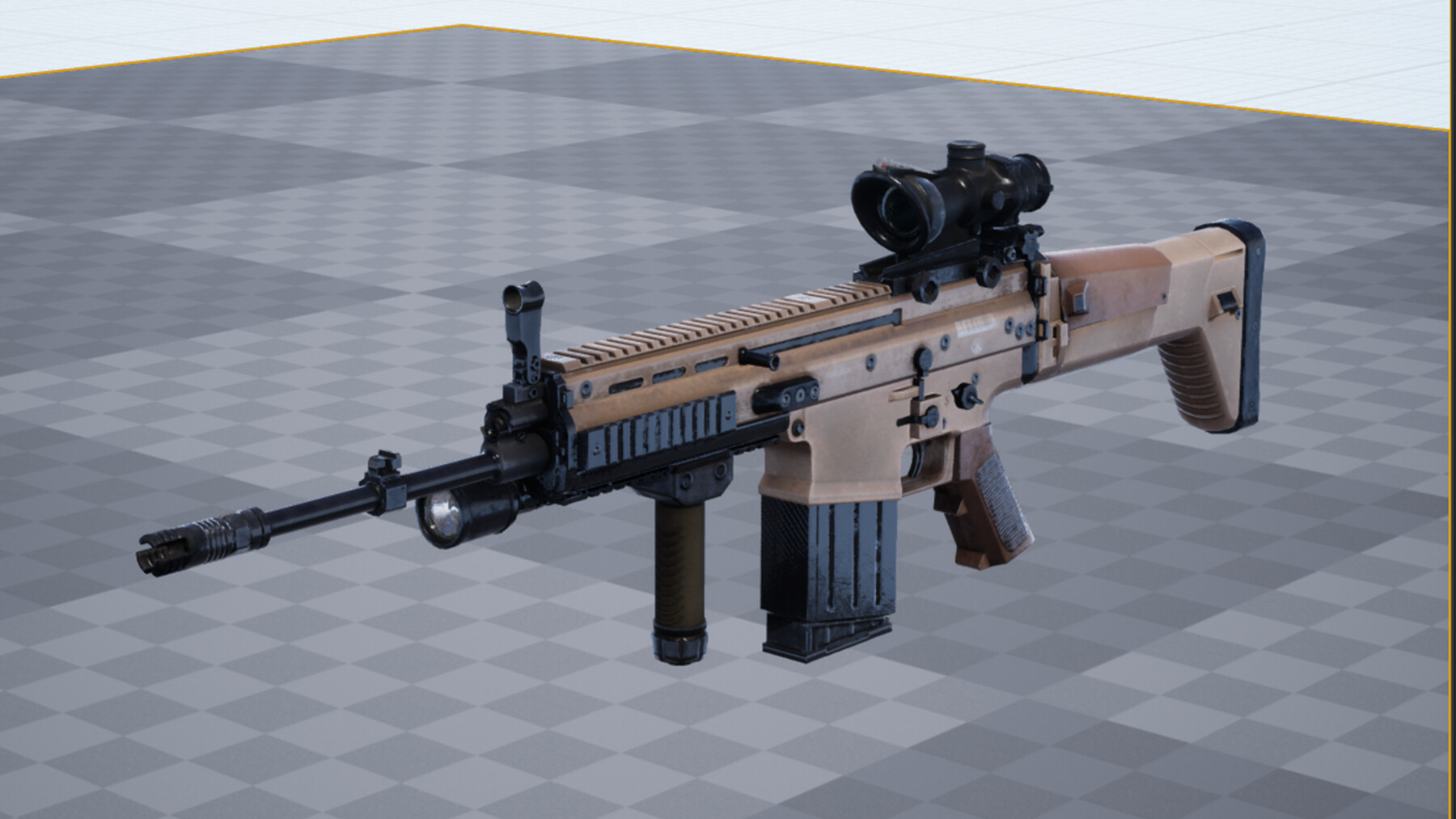 ArtStation - Scar FN Low-poly 3D model | Game Assets