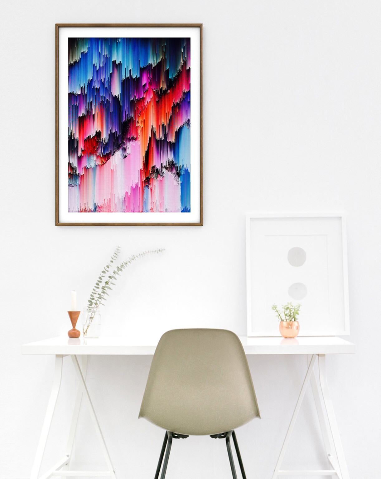 ArtStation - Abstract Glitch Pixel Art Colorful Design Poster | Artworks