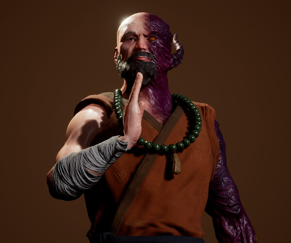 ArtStation - Corrupted Monk | Game Assets