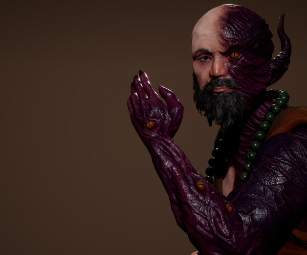 ArtStation - Corrupted Monk | Game Assets