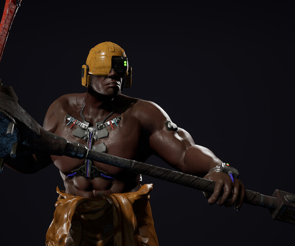 ArtStation - Cyberpunk Thug 2 - Game Ready | Game Assets