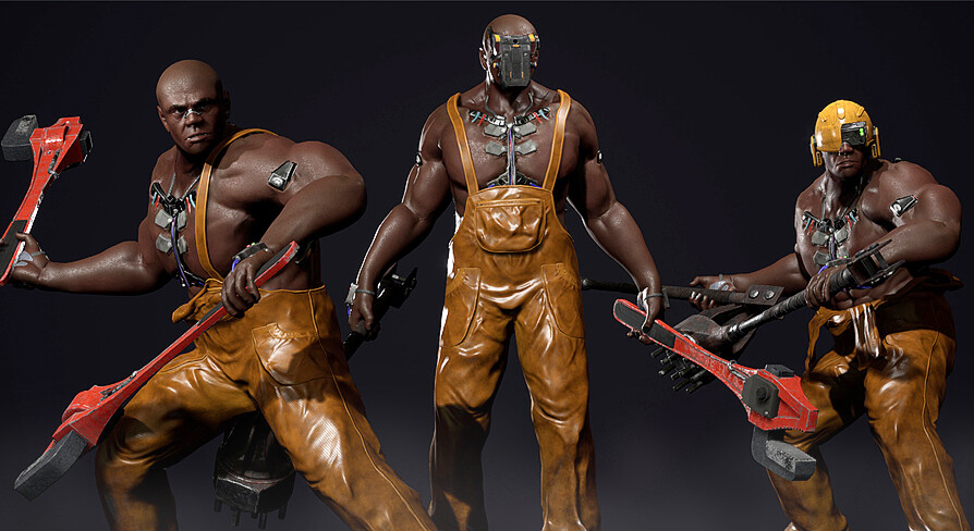 ArtStation - Cyberpunk Thug 2 - Game Ready | Game Assets